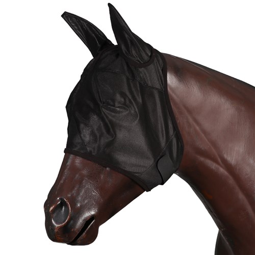 Dakota Mesh Fly Mask w/Ears – Black – Cedar Lodge Equine Products